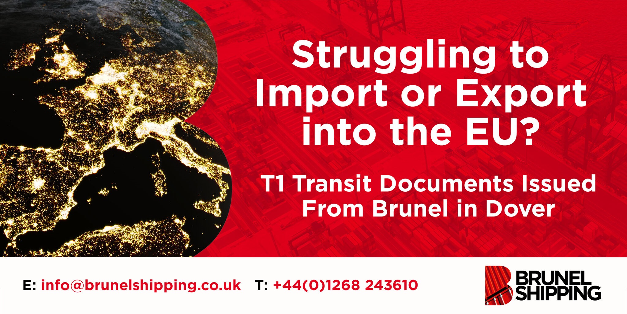 Exporting from UK to EU? T1 Transit Documents Now Issued From Brunel in ...